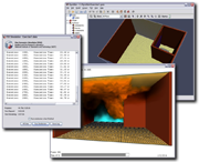 機能紹介 -火災シミュレーション- [PyroSim] パイロシム (FDS NIST)